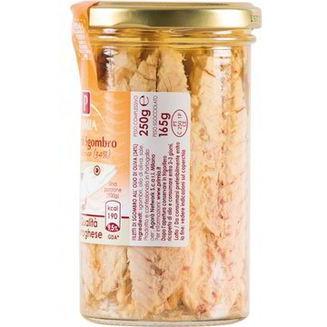 FILETTI DI SGOMBRO PORTOGHESE ALL'OLIO DI OLIVA 250 g PRIMIA - Primia